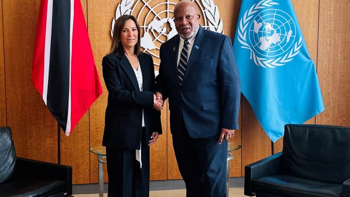 President Gatti Santana meets with the President of the United Nations ... President Gatti Santana meets with the President of the United Nations ...